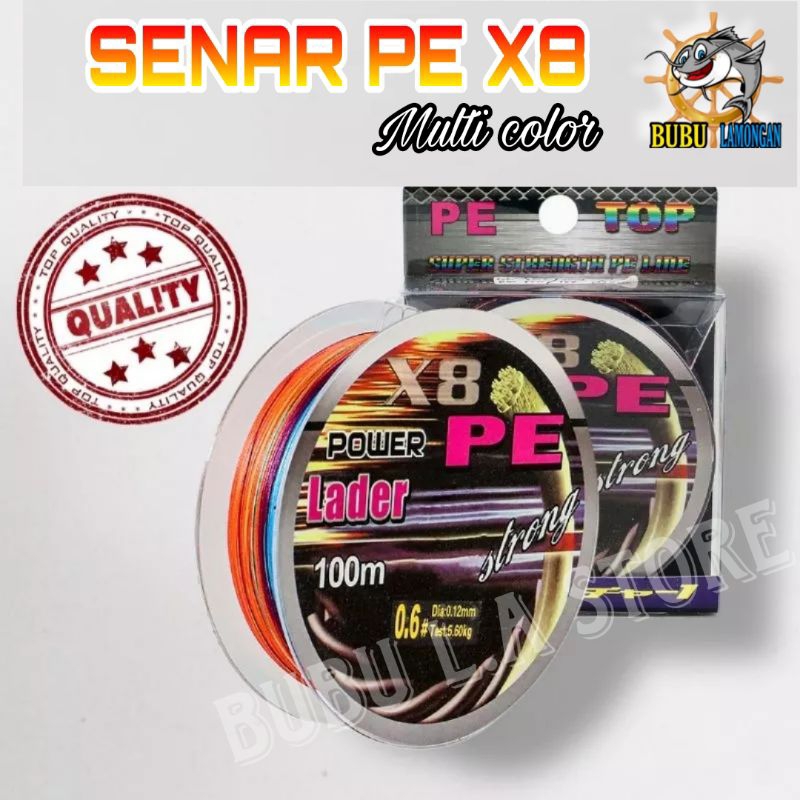 Jual senar pe x8 multicolor/senar mancing | Shopee Indonesia
