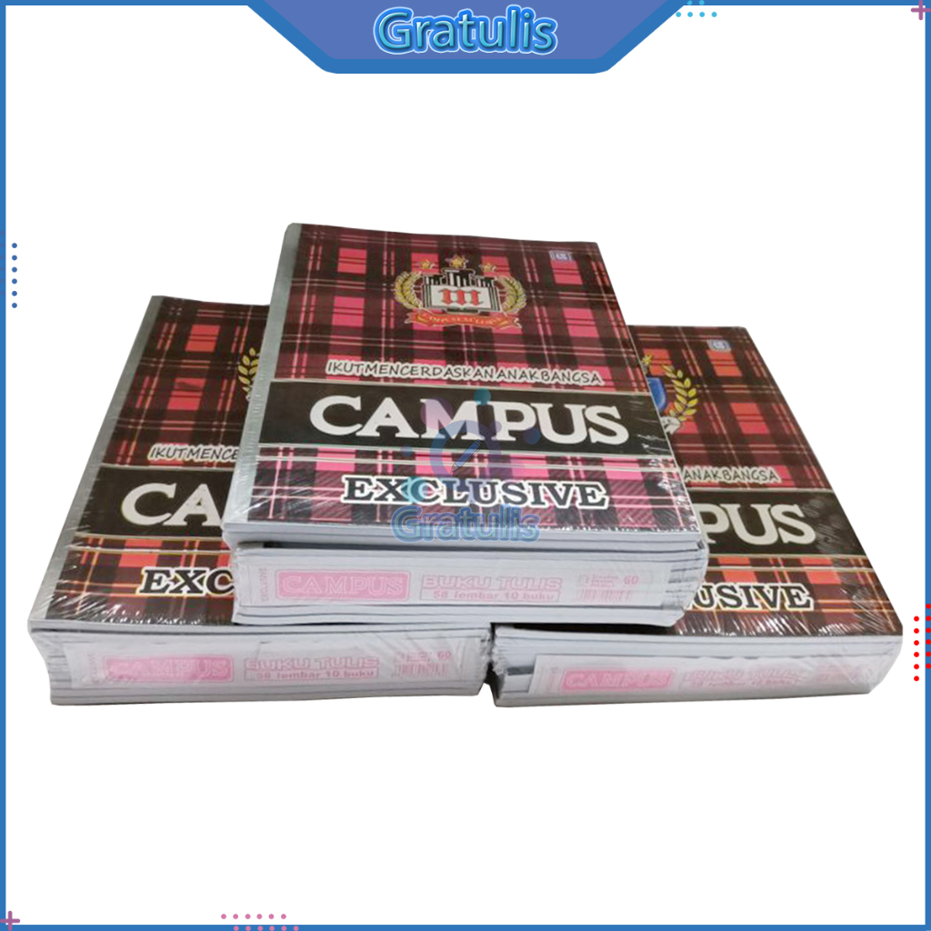 Jual BUKU TULIS CAMPUS 58 LEMBAR [1 PAK] / BUKU CATATAN HARIAN SD SMP SMA KULIAH / ALAT TULIS ...