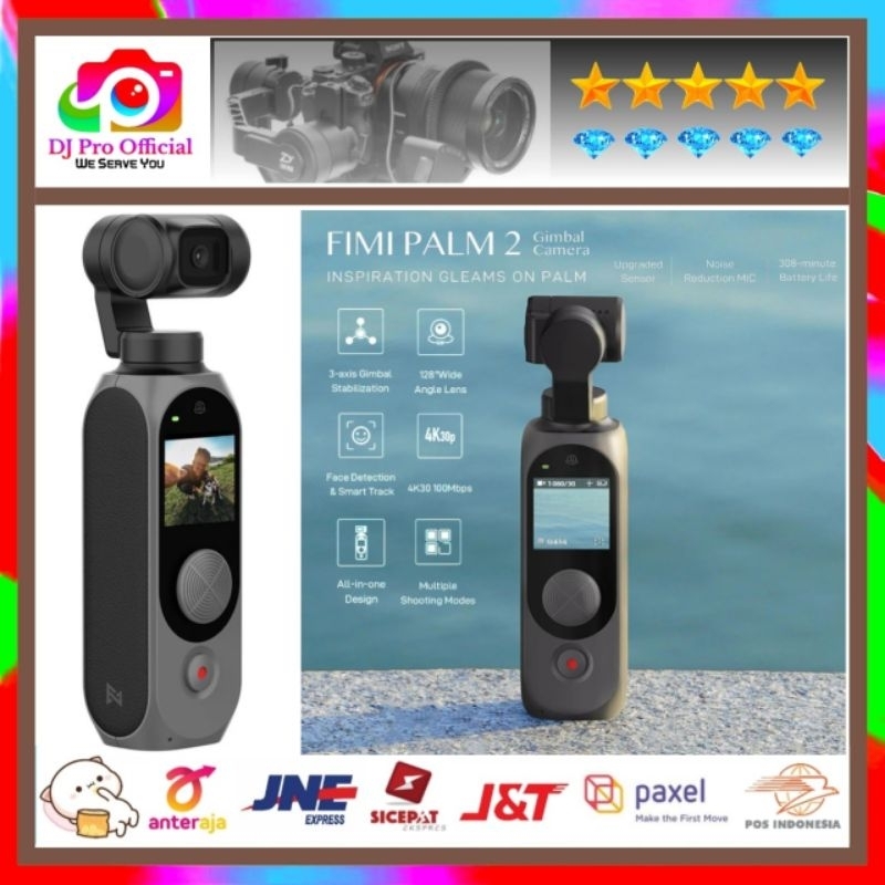 Jual FIMI Palm 2 Pro Camera Gimbal 3 Axis Palm2 Stabilizer 4K Cmos Sensor 3-Axis | Shopee Indonesia