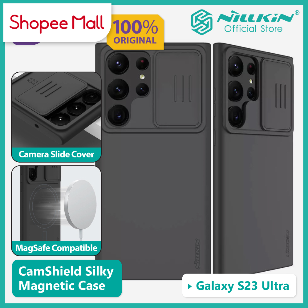 Jual Case Samsung Galaxy S23 Ultra Nillkin CamShield Silky Silicone ...