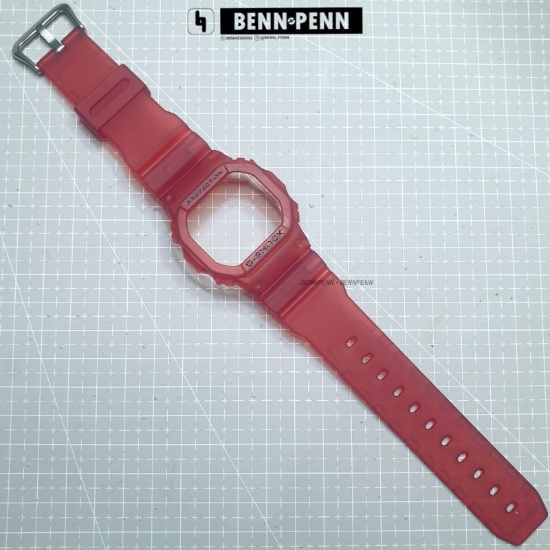 Jual BAND BEZEL STRAP JAM TANGAN CASIO G SHOCK DW 5600 RED CHILI ...