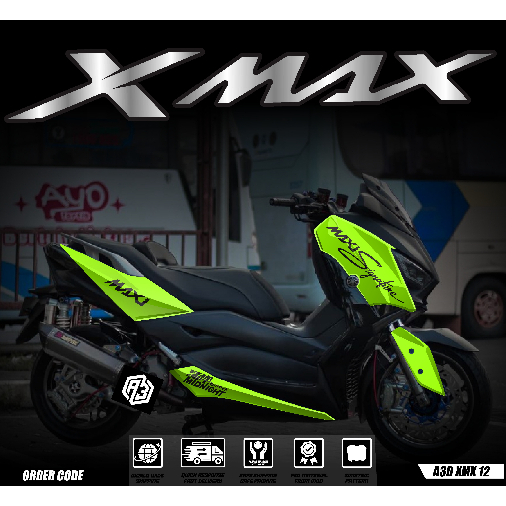 Jual (COD) Decal Sticker XMAX Polos Fullbody Dekal Stiker YAMAHA XMAX ...