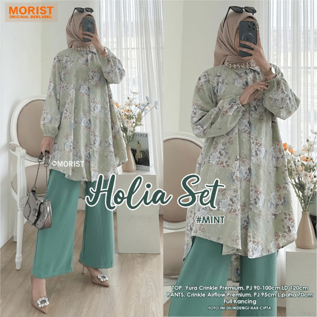 Jual Morist Setelan One Set Wanita Jumbo Kekinian Ld 120 Motif | Shopee Indonesia