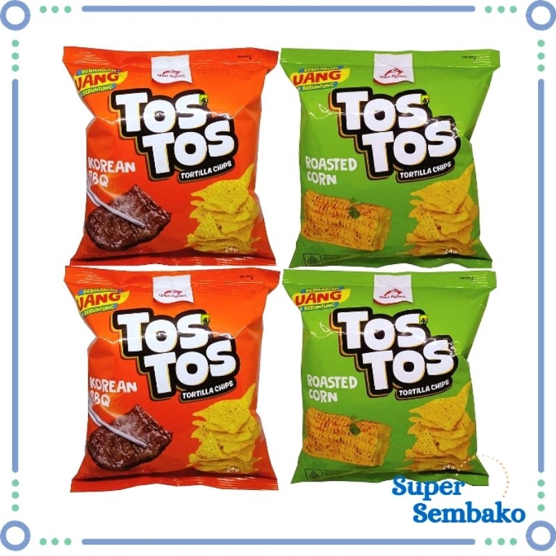 Jual SNACK TOS TOS TORTILLA DUA KELINCI RASA JAGUNG BAKAR KOREAN BBQ ...