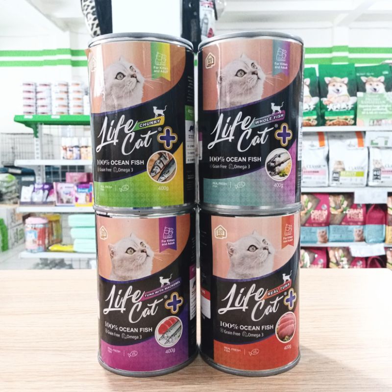 Jual Life cat plus 400gr makanan basah kucing all varian 400gr 400gr ...