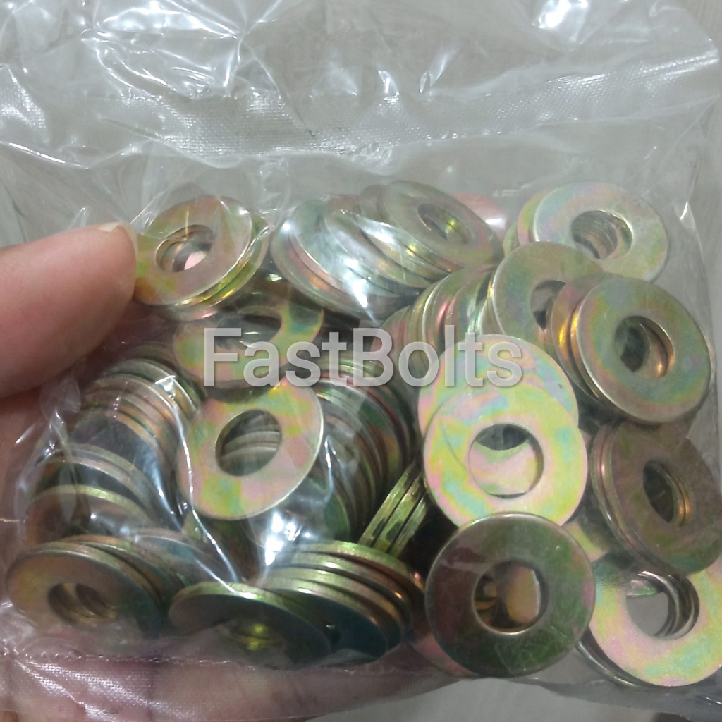 Jual [100 PCS] Ring Baut Kunci 12 / Ring Plat M8 Kuning | Shopee Indonesia