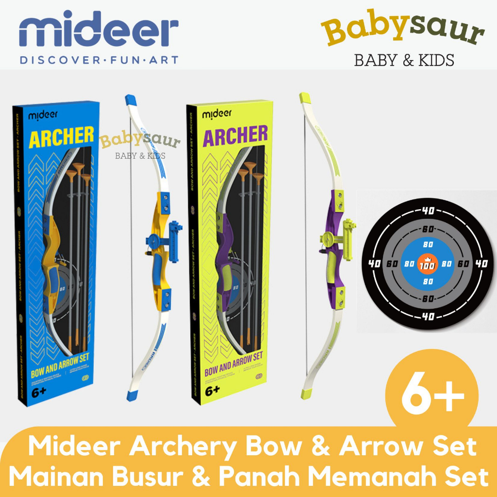 Jual Mideer Archery Arc Bow Archer Set Mainan Outdoor Indoor Sports ...
