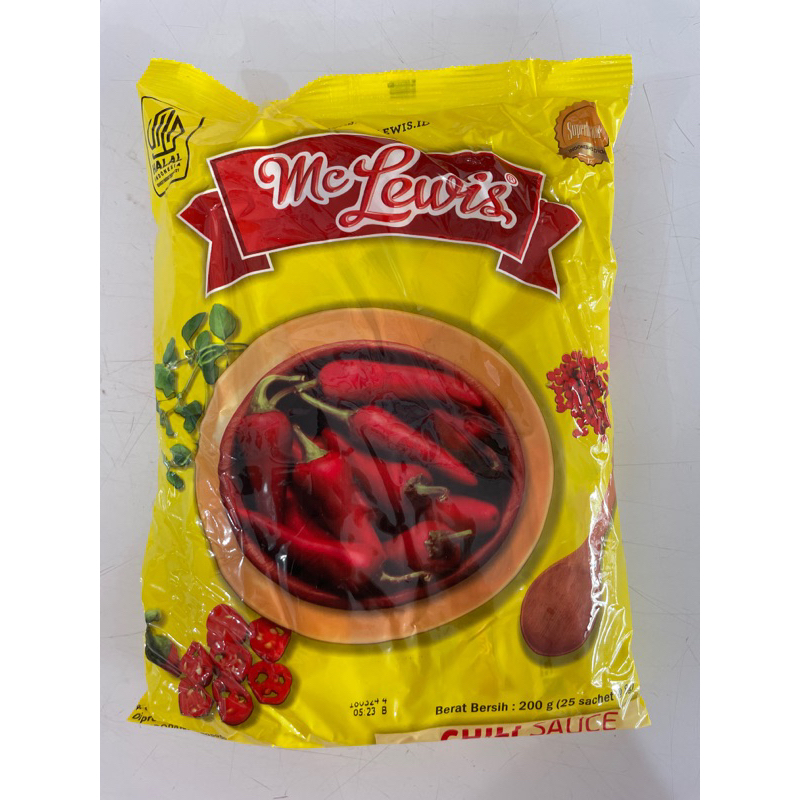 Jual Mc Lewis / finna chili sauce sachet 200gr (25x8g) | Shopee Indonesia