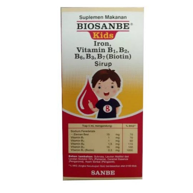 Jual biosanbe kids multivitamin anak syrup sirup syr 120ml 120 ml ...