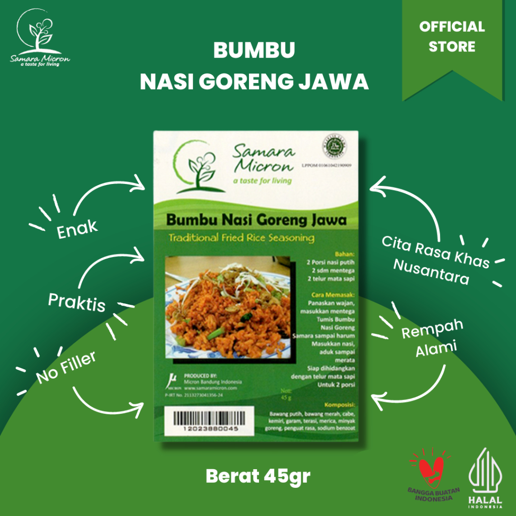 Jual Bumbu Nasi Goreng Jawa Samara Micron - 45G | Shopee Indonesia