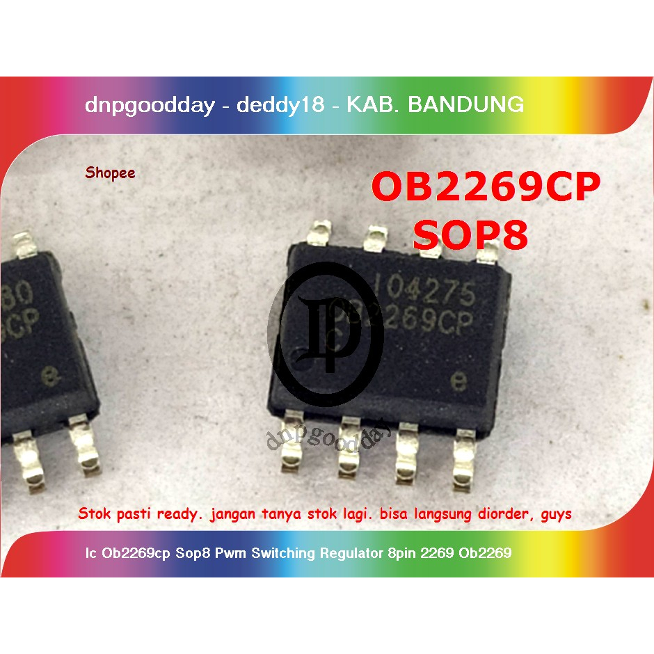 Jual Ic Ob2269cp Sop8 Pwm Switching Regulator 8pin 2269 Ob2269 | Shopee Indonesia