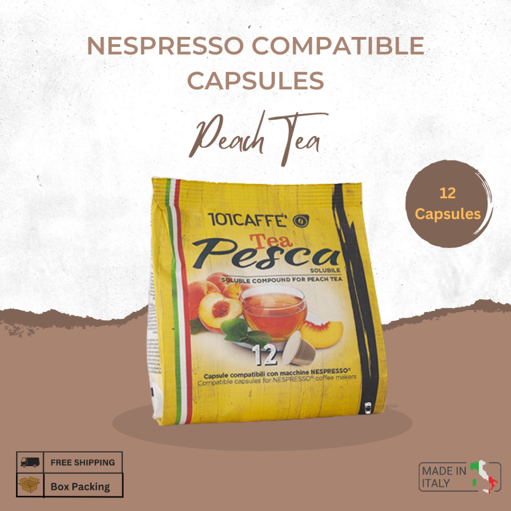 Jual Nespresso Capsules - Peach Tea 12 Capsules (Made in Italy ...