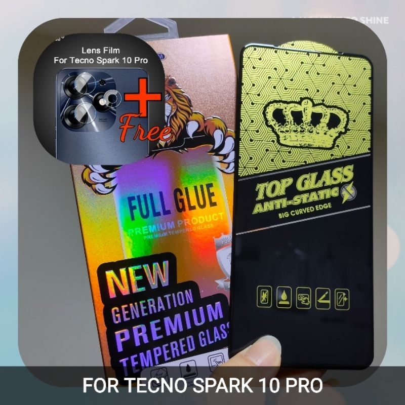 Jual TECNO SPARK 20 , 20c , 20 pro , 10 , 10 nfc , 10 PRO PREMIUM TEMPERED GLASS ANTI STATIC ...
