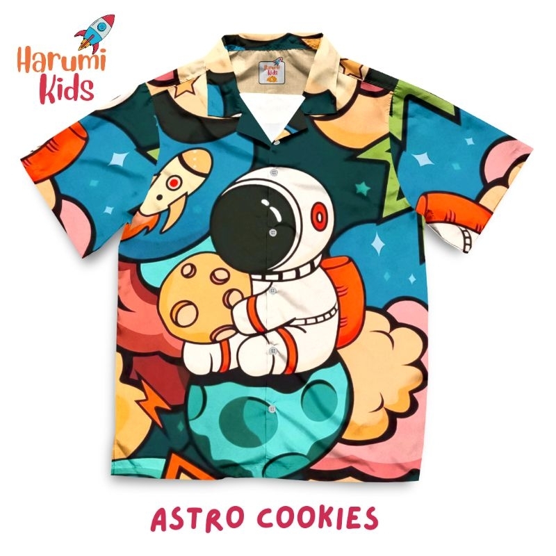 Jual Harumi Kids - Kemeja Anak Pattern - ASTRO COOKIES | Shopee Indonesia