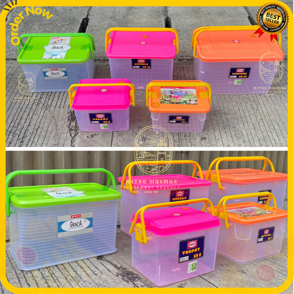 Jual CONTAINER BOX HANDLE 6-7-18-27 LITER KONTAINER BOX SHINPO BOX ...