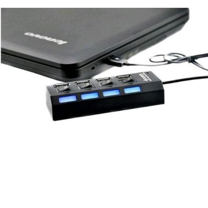 Jual Usb Hub 4 port ON OFF Led Lampu Sambungan Kabel | Shopee Indonesia