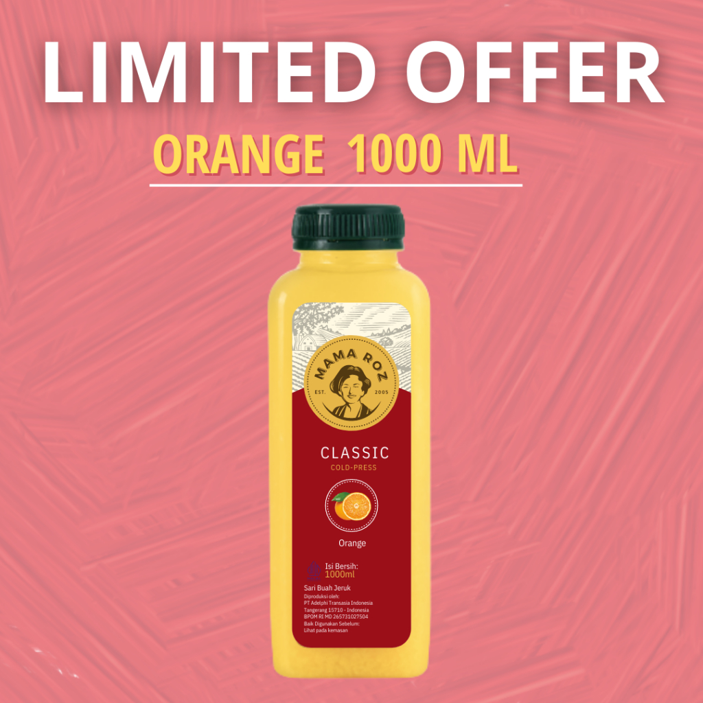 Jual Mama Roz - Orange (1000 ml) | Shopee Indonesia
