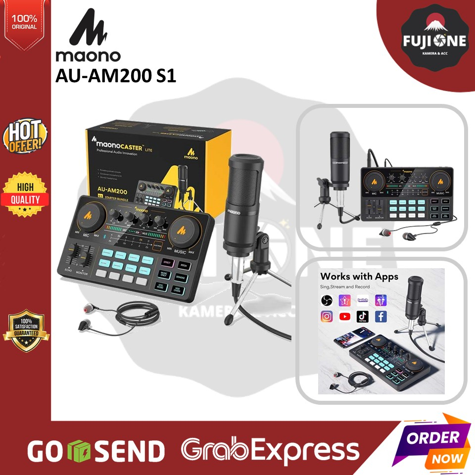 Jual Maono AU-AM200S1 AU AM200 S1 All-in-One Podcast Maonocaster ...