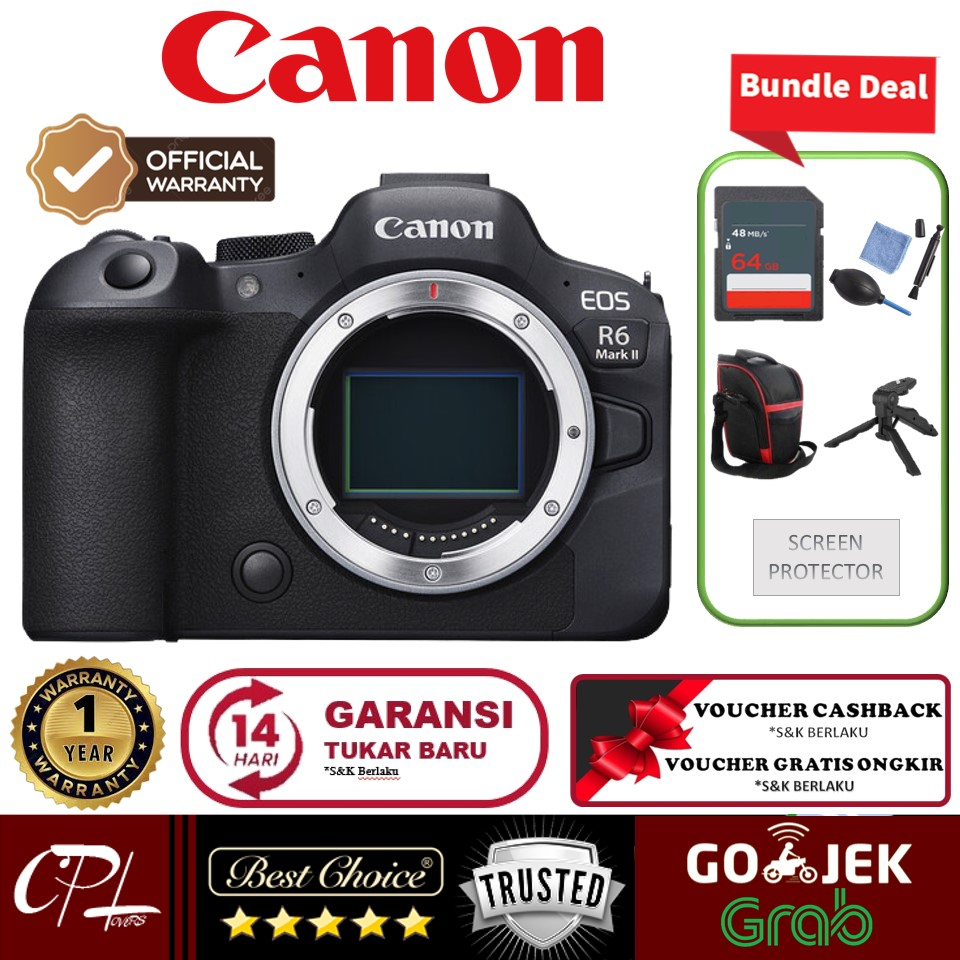 Jual Canon EOS R6 Mark II Body Only Mirrorless Camera - GARANSI RESMI ...