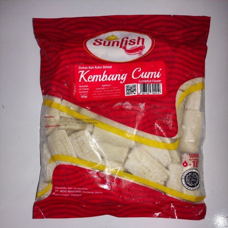 Jual SUNFISH Kembang Cumi Ikan Olahan 500 gram | Shopee Indonesia