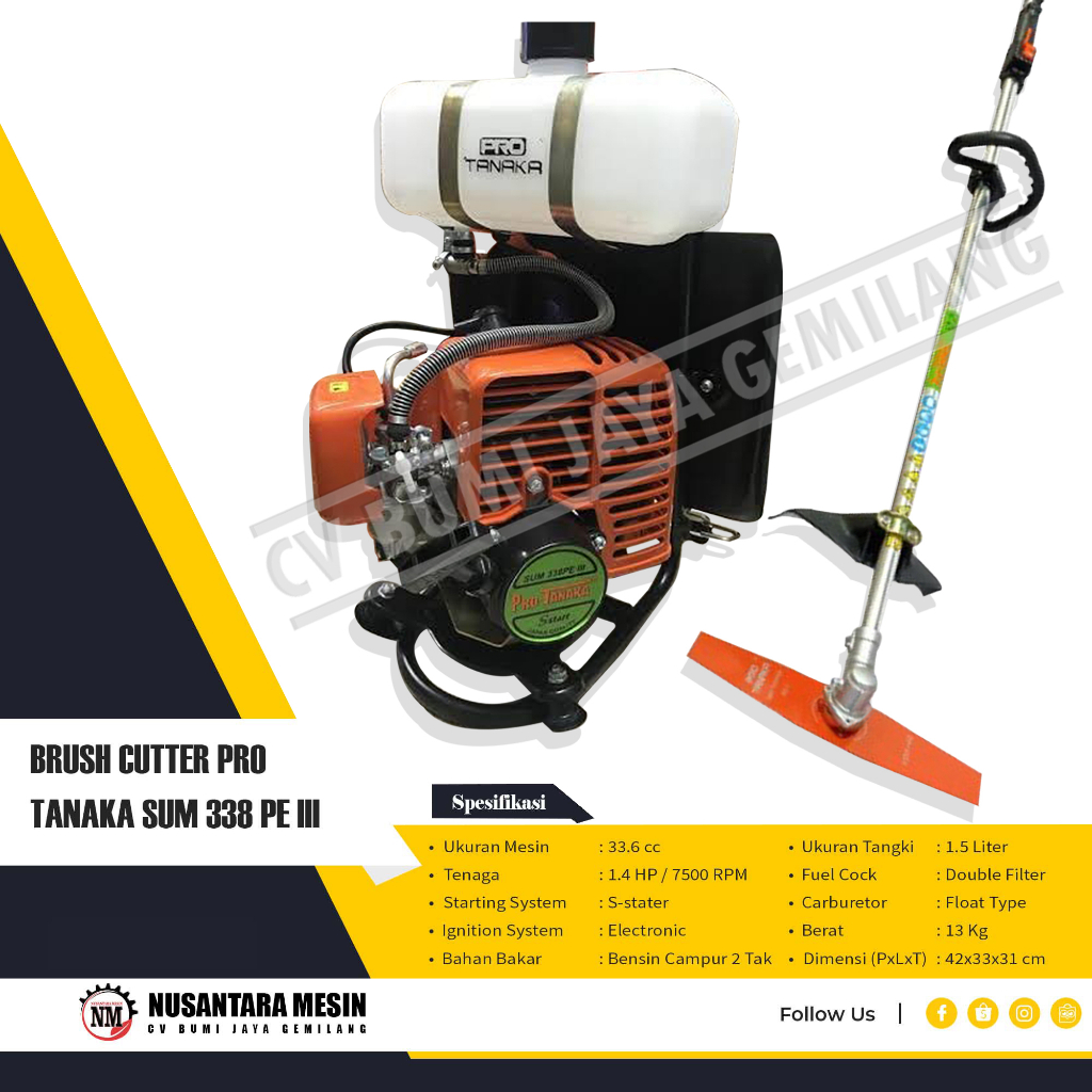 Jual MESIN POTONG RUMPUT PRO TANAKA SUM 338 PE III | Shopee Indonesia