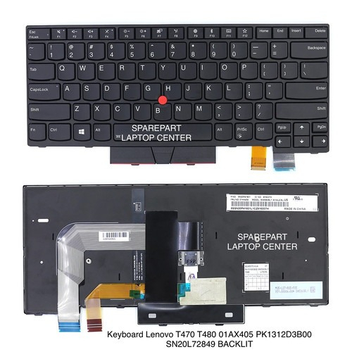 Jual KEYBOARD LENOVO THINKPAD A475 A485 T470 T480 01AX446 01AX405 WITH ...