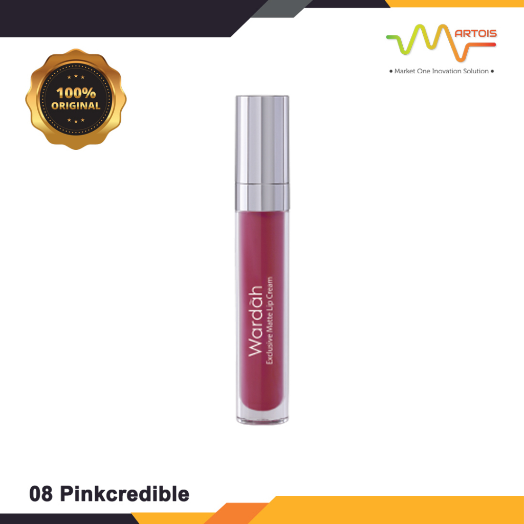 Jual Wardah Exclusive Matte Lip Cream 08 Pinkcredible 4g | Shopee Indonesia
