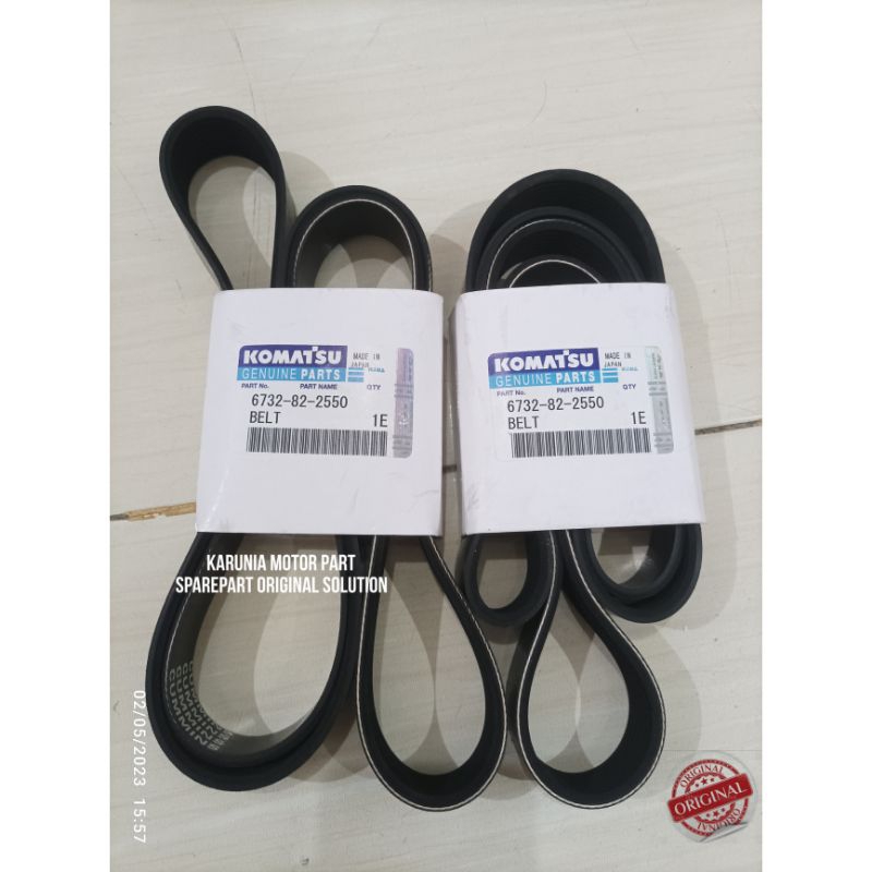 Jual Fanbelt V-Belt Tali Kipas Komatsu PC200-8 PC200 8 6732-82-2550 Original | Shopee Indonesia