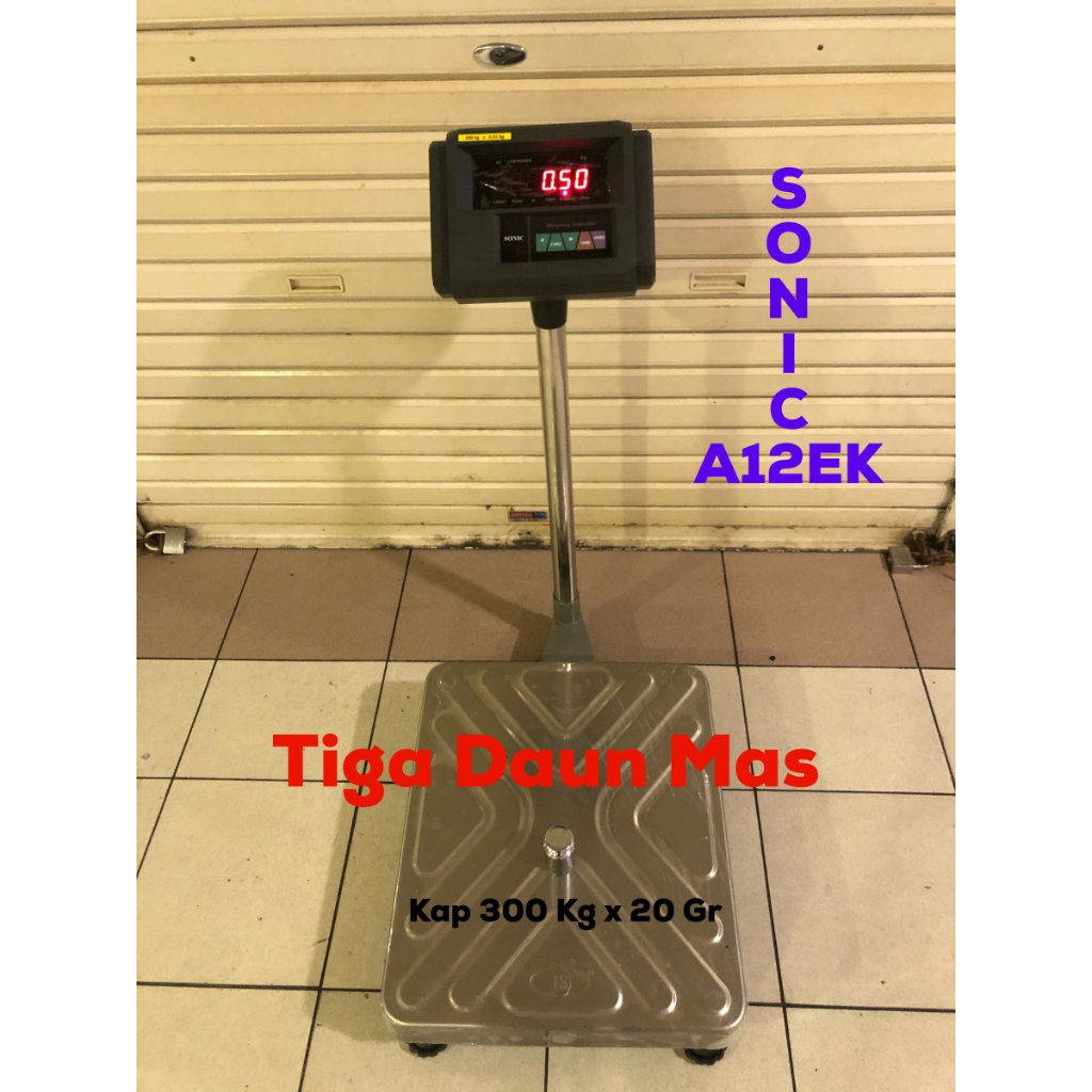 Jual Timbangan Lantai digital / Timbangan Barang A12E kapasitas 300 Kg | Shopee Indonesia