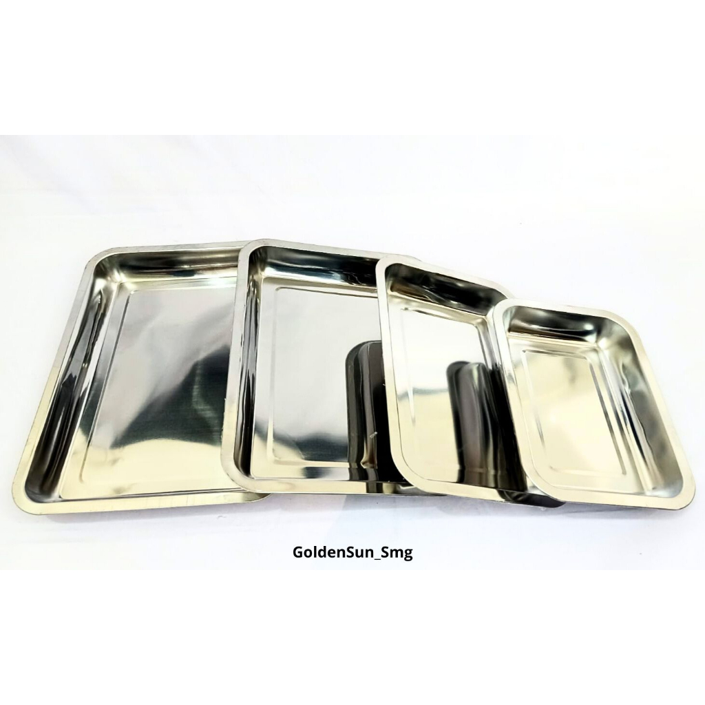 Jual (PENDEK) Nampan Stainless 20"-30" Pendek / Baki Stainless / Nampan ...