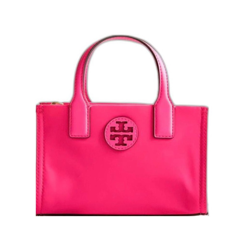Jual tory burch mini ella micro bright pink | Shopee Indonesia