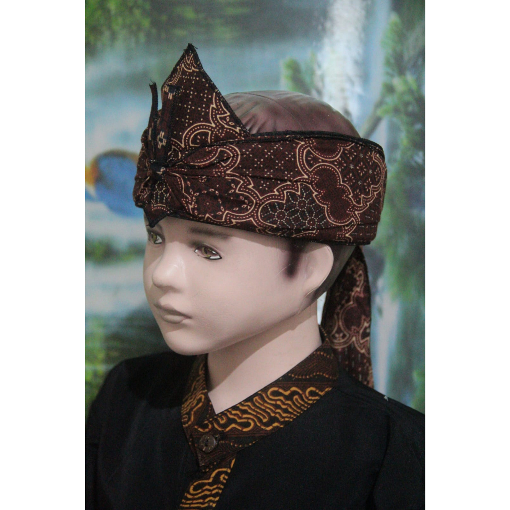 Jual iket kepala sunda blangkon tradisional anak anak batik USIA 1-10 TAHUN atas bolong (IKBA ...