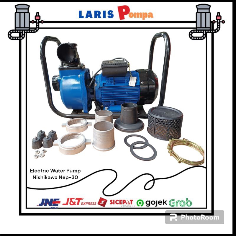 Jual Pompa Air Alkon 3Inch Listrik Nishikawa Nep-30 Electric Water Pump 3Inch | Shopee Indonesia