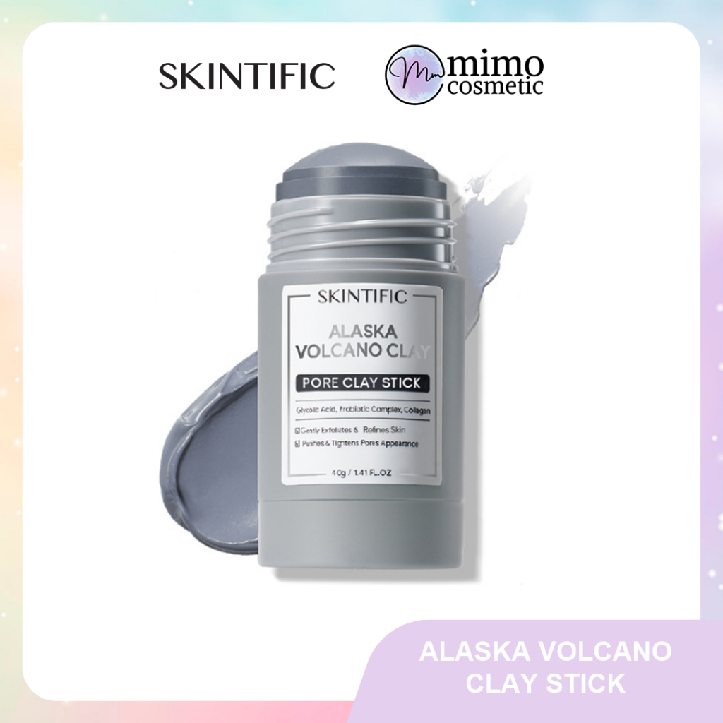 Jual SKINTIFIC Alaska Volcano Pore Detox Clay Stick 40g | Shopee Indonesia