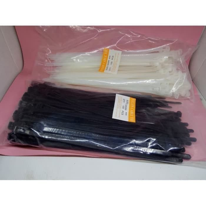 Jual Kabel Ties Bisa Buka / Reusable Cable Ties Ukuran 25CM - (1Bungkus) | Shopee Indonesia