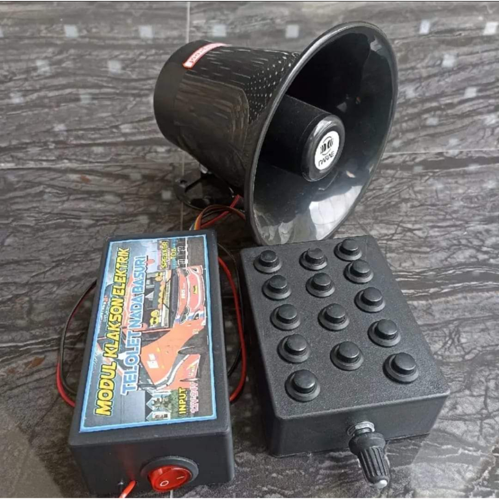 Jual SLY KLAKSON TELOLET NADA KIW KIW CUKURUGUUK dan BASURI ELEKTRIK TOA 12 V 24 V UNIVERSAL ...