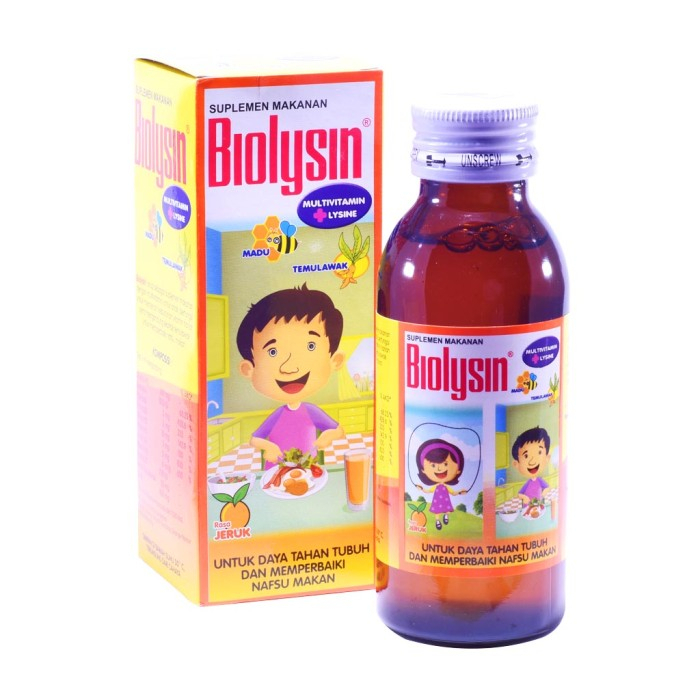 Jual Biolysin Sirup 100 ML ( Multivitamin Plus Lysine / Membantu ...