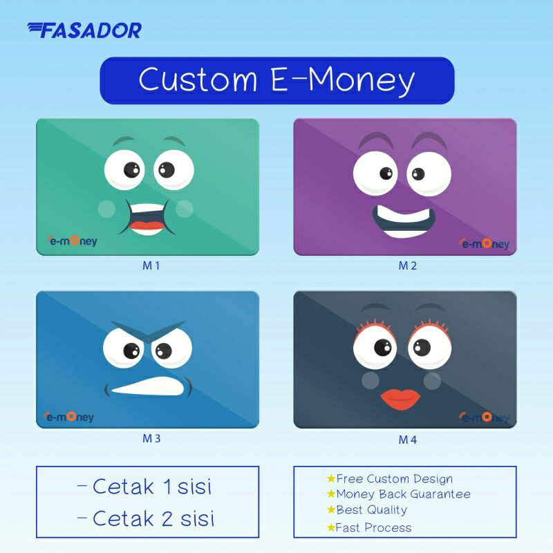 Jual GRATIS CUSTOM NAMA E Money E-Money Card Kartu e-Toll Kereta MRT ...
