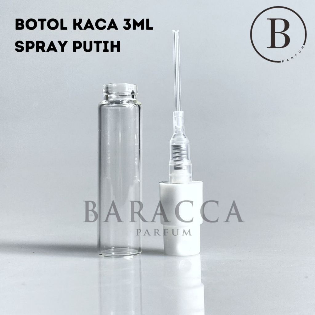 Jual Botol Parfum Spray Kaca Putih 3ML - Botol Spray Kaca 3ML - Botol Kaca 3ML | Shopee Indonesia