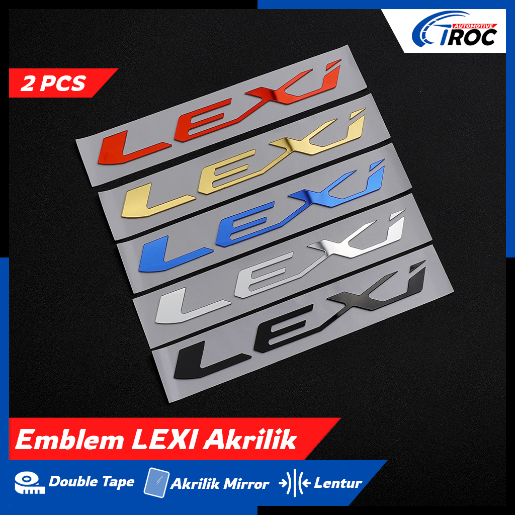 Jual 2PCS STIKER TIMBUL LEXI EMBLEM LEXI TIMBUL LOGO LEXI TIMBUL 3D ...