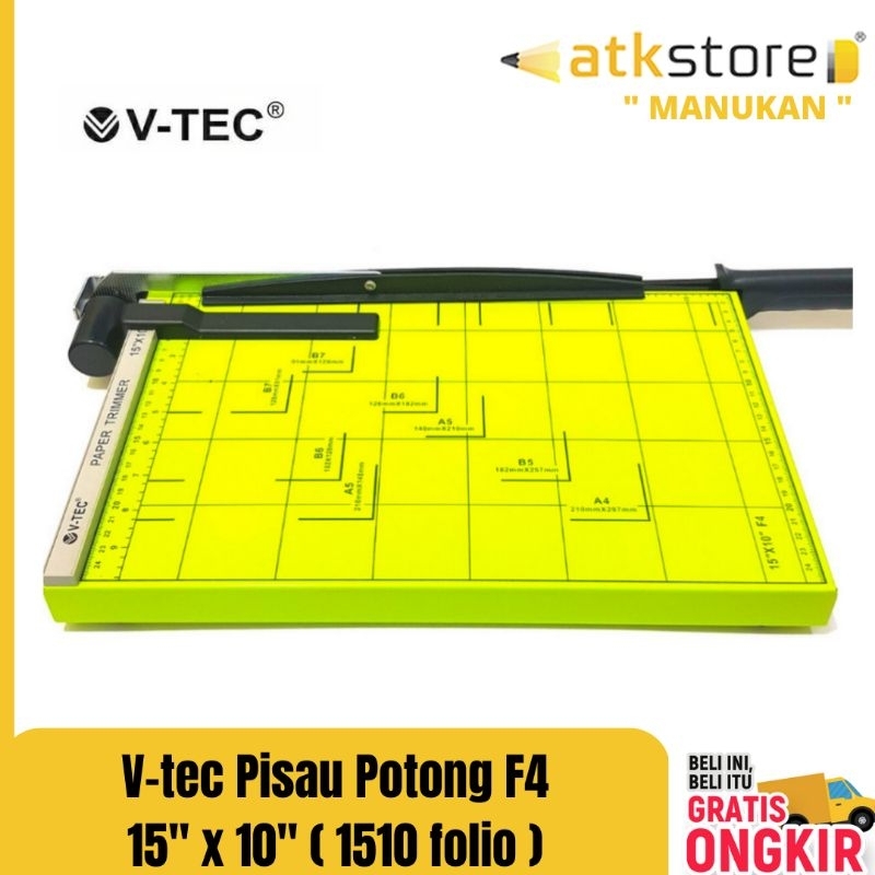 Jual V Tec Alat Pemotong Kertas A5 A4 B4 F4 A3 Paper Cutter Trailer V