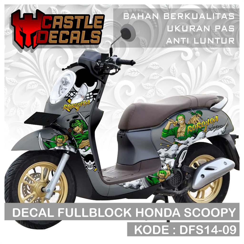 Jual STIKER DECAL SCOOPY STICKER FULL BLOK - STIKER ALL NEW SCOOPY 2021 ...