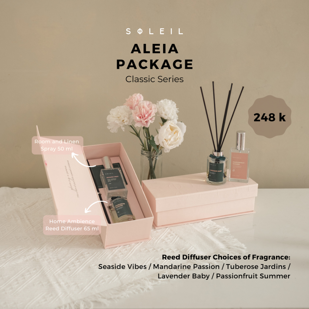 Jual Soleil Home - ALEIA PACKAGE - Reed Diffuser GIFT SET (Hampers ...