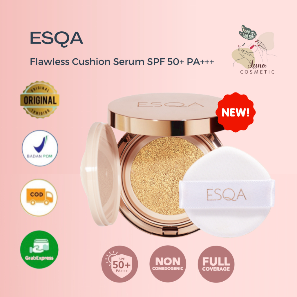 Jual ESQA Flawless Cushion Serum SPF 50+ PA+++ | Shopee Indonesia