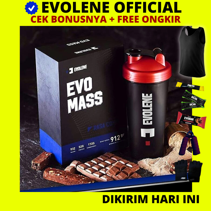 Jual Evo Mass 912 Gram gr (2lbs) BPOM HALAL EVOMASS GAINER EVOLENE SUSU PROTEIN EVOMAS COKLAT ...
