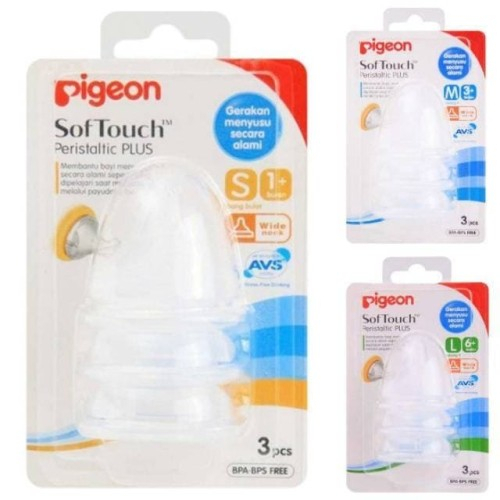 Jual Dot Bayi Pigeon Peristaltic Plus Nipple Wide Neck | Shopee Indonesia