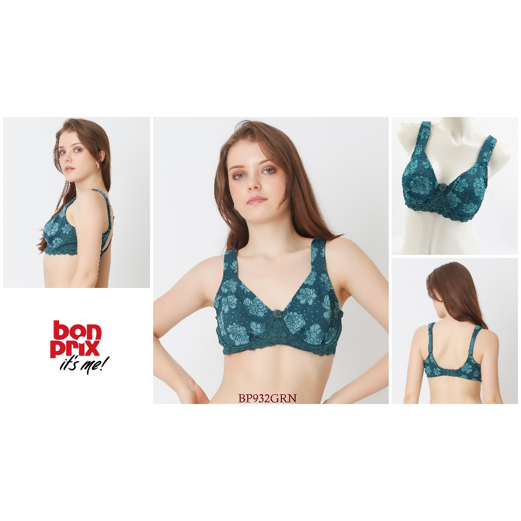 Jual Bra Wanita Kawat Full Cup Tanpa Busa BONPRIX Mix Hias Lace Premium 42D s/d 48FF Pakaian ...