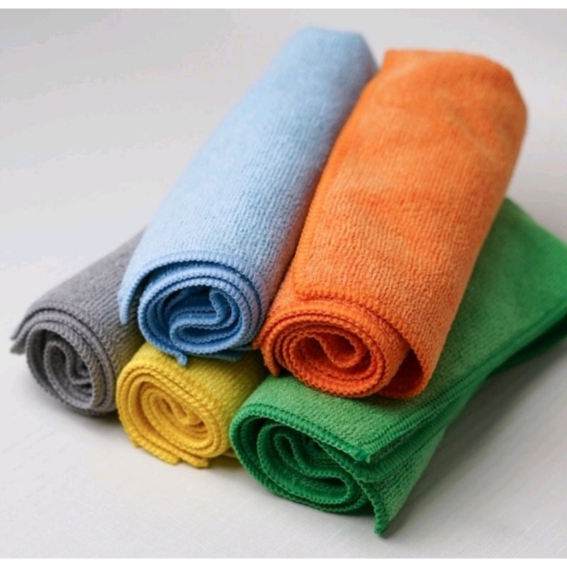 Jual Kain Lap Microfiber Serbaguna / Sapu Tangan Microfiber Merk Super ...