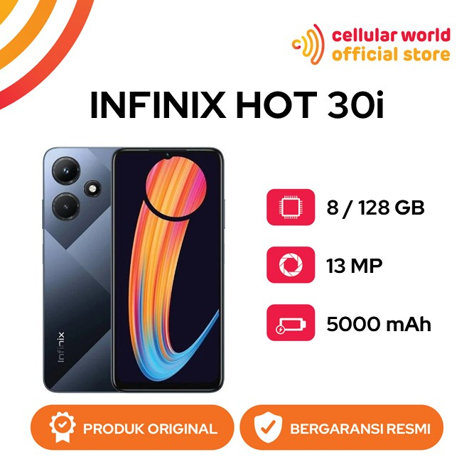 Jual Infinix Hot 30i 8/128GB Garansi Resmi Indonesia | Shopee Indonesia