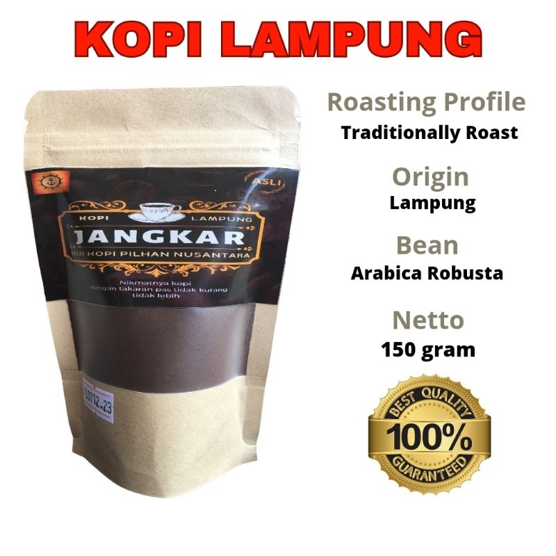 Jual KOPI BUBUK LAMPUNG 150 Grm 100% ASLI BIJI KOPI LAMPUNG PILIHAN ...